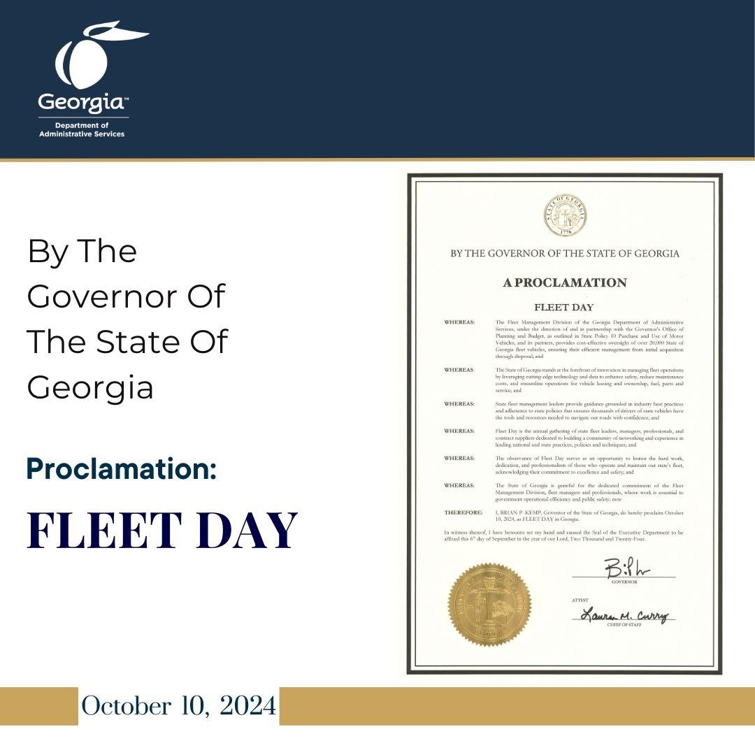 Fleet Day | Georgia Department of Administrative Services - DOAS