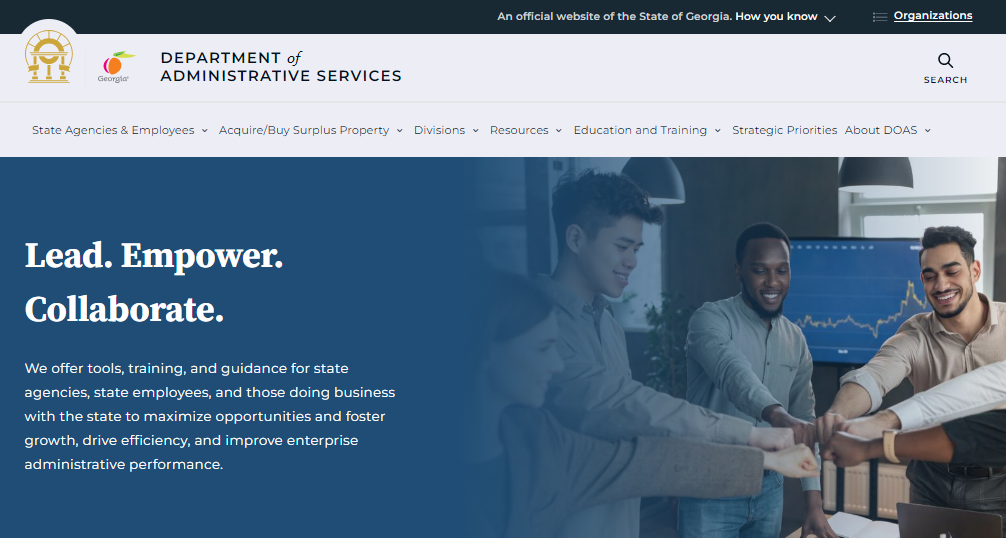 Announcing the Launch of DOAS' Newly Redesigned Website | Georgia ...